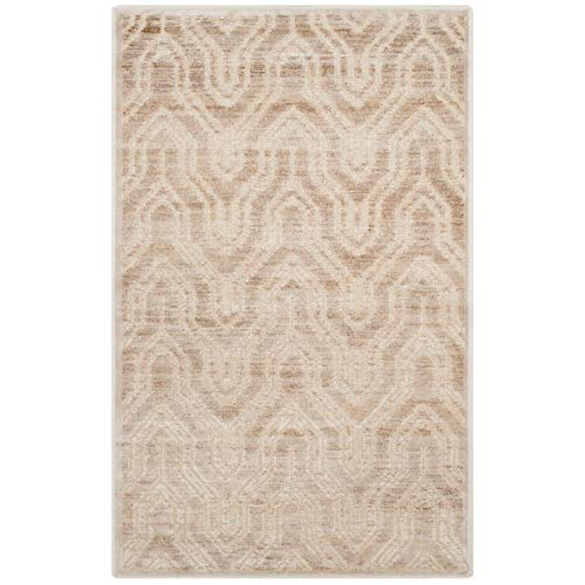 SAFAVIEH Paradise Collection 2'7" x 4' Stone PAR352 Art Deco Viscose Accent Rug