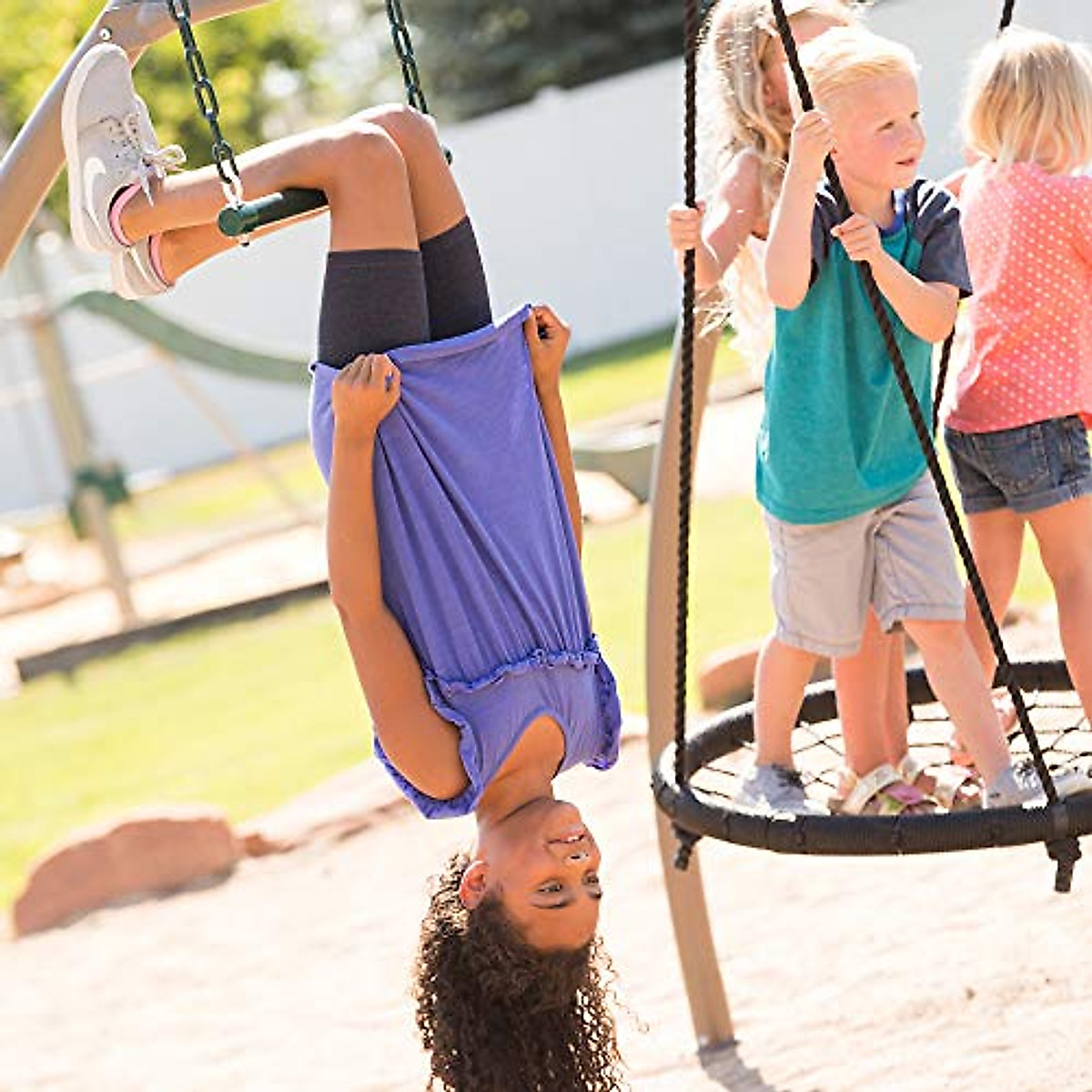 Lifetime 90804 Adventure Tower Playset with Spider Swing, Earthtone