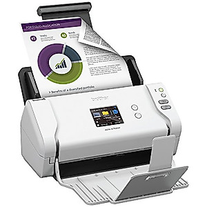 Brother Wireless High-Speed Desktop Document Scanner, ADS-2700W, Touchscreen LCD, Duplex Scanning (Renewed)