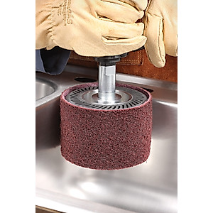 3M Scotch-Brite Surface Conditioning Belt, Aluminum Oxide, 13" Length x 3/8" Width, Medium Grit, Maroon (Pack of 20)