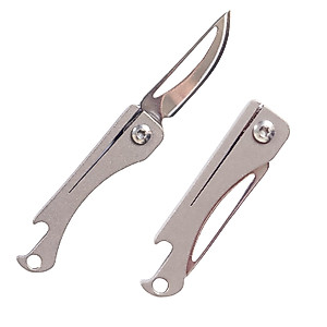 Titanium Alloy EDC Pocket Knife Folding Pocket Knife - Razor Sharp,Ultralightt, Multi-Tool with Bottle Opener for Camping Hiking Everyday Carry