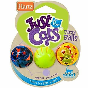 Hartz Just for Cats Bizzy Balls Cat Toy for all breed sizes
