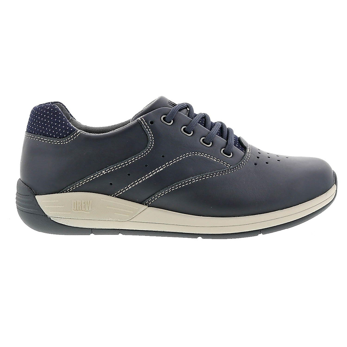 Drew Tour Womens Lace Up Comfort Shoe, Navy Leather,8 Wide (D)