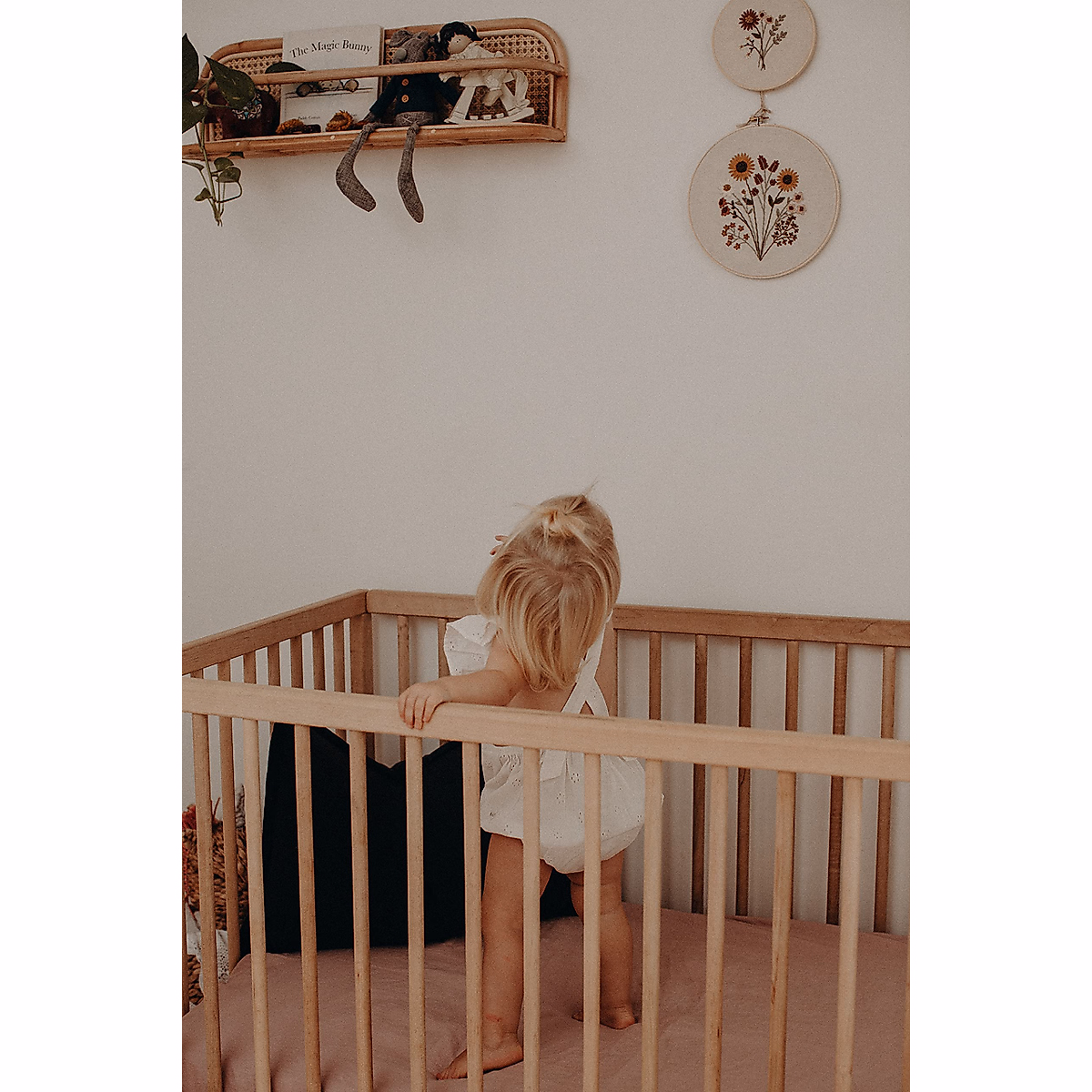 Frankie Lane 100% French Linen Stone Washed Fitted Crib Sheets. Oeko-TEX Certified Baby Crib Sheets for cot or Toddler Bedding. Linen Sheet Crib Sheets for Boys or Girls. Baby Linen Sheets