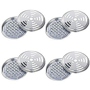 Tkocisa 4 Pack Mosquito Coil Holders, Sandalwood Coil Holder Mosquito Coil Incense Burner with Cover for Outdoor Use, Deck, Patio, Pool Side, Camping, Hiking and Fishing