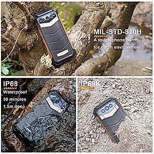 DOOGEE V MAX (2023) 5G Rugged Smartphone, 22000mAh 20GB+256GB Android 12 Rugged Phones Unlocked, 120Hz 6.58" Rugged Cell Phone, Dual Hi-res Speakers, 108MP Main Camera, Night Vision, NFC, OTG