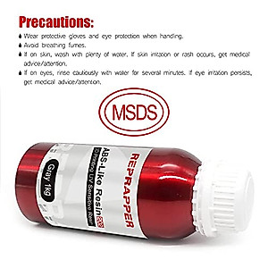 Reprapper ABS-Like Translucent Black 3D Printer Resin, 405nm Fast UV-Curing 1kgTransparent Black Resin 3D Printing Resin Photopolymer Sensitive Resin for LCD Printer, Clear Black 1000g