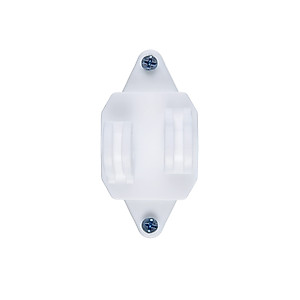 50 Pack Electric Fence Wood Post Claw Insulators, Nail on Insulator for Hi-Tensile, Heavy- Duty Fencing Wire Polywire, White