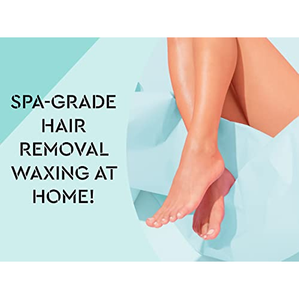 Bliss Poetic Waxing At Home Wax Kit - 5.3 Fl Oz - Microwavable Stripless Wax Hair Removal Kit - Fragrance Free - Safe for All Skin Types - 6 PC Set