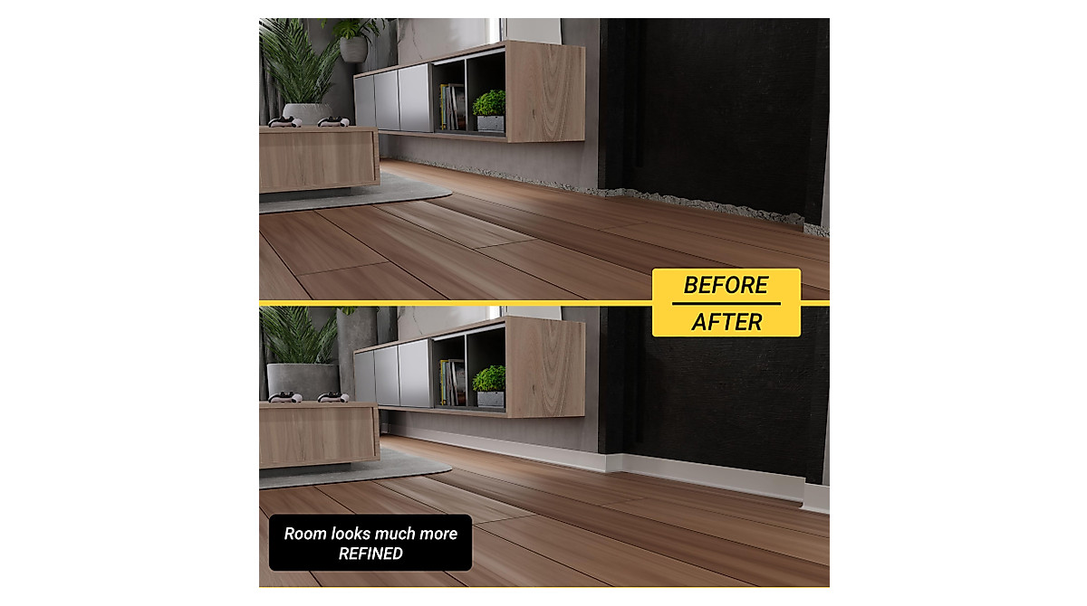 PAGONA Flexible Wall & Floor Trim – Easy Peel & Stick Baseboard