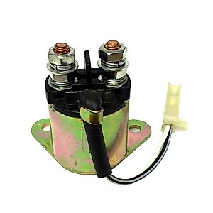 Starter Motor Solenoid W/ 2-Wire Plug for A-ipower SUA9000E SUA10000EC SUA12000E for Predator 7000/8750W 420cc for Generac GP6500E GP7500E GP8000E for All Power Gentron 10000W Generator W/Pigtail