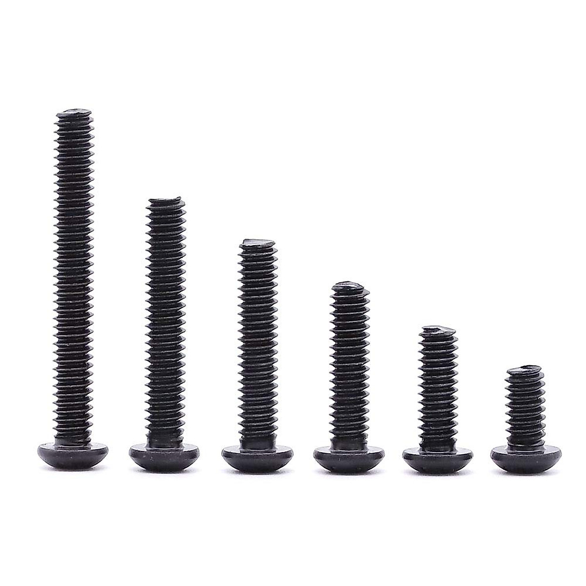 M6 x 35mm (25 pcs) Button Head Socket Cap Screws Bolts, Grade 10.9 Alloy Steel, Black Oxide Finish, Full Machine Thread