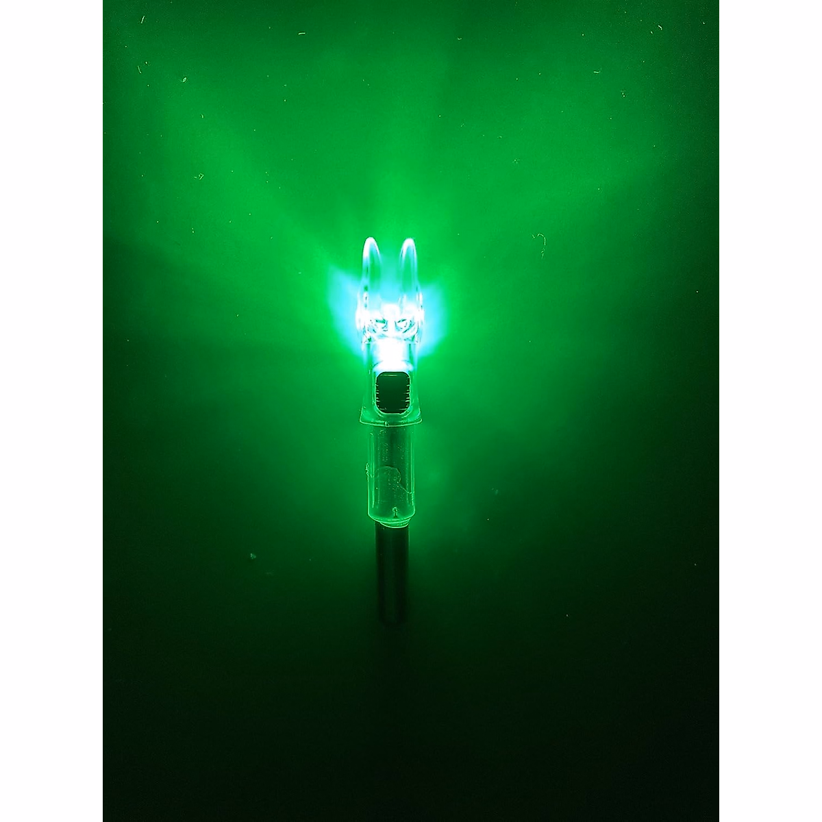 DEEPOWER S Lighted Nocks for Arrows .244/6.2mm 6/12 Pack Lighted Arrow Nocks for Archery Hunting (6, Green)