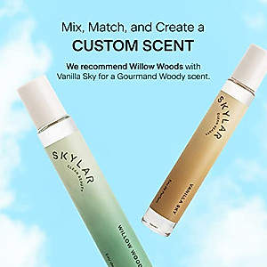 Skylar Willow Woods Eau de Parfum - Hypoallergenic & Clean Perfume for Women & Men, Vegan & Safe for Sensitive Skin - Woody Perfume with Notes of Pine, Fir Balsam & Willow - 10mL /0.33 Fl oz