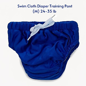 2-Pack KaWaii Baby Reusable Swim Diapers, Unisex Swimming Pants for Boys & Girls Water Park Swim Lessons (Navy, M-24-35 lbs)
