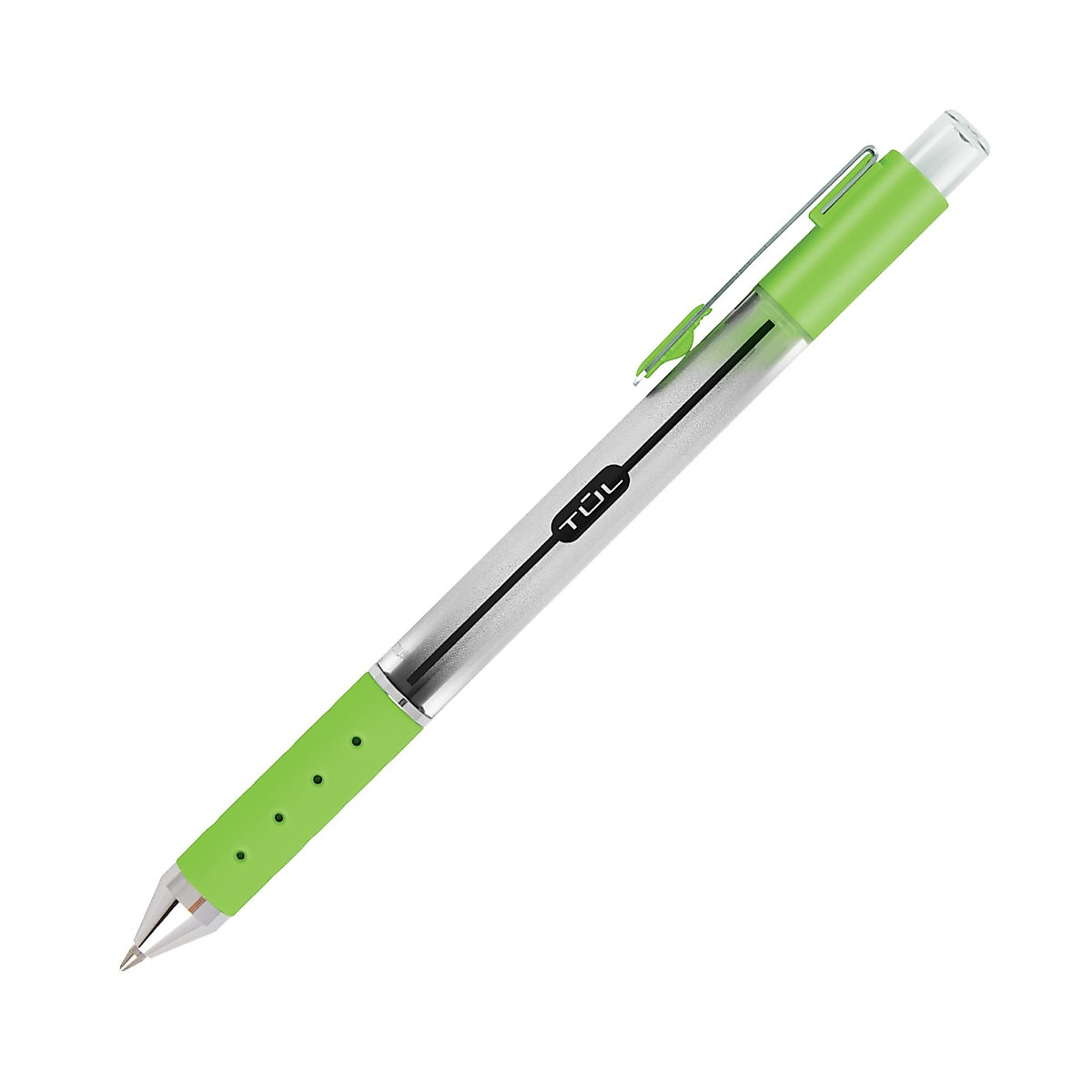 TUL Retractable Gel Pens, Bullet Point, 0.7 mm, Gray Barrel, Assorted Bright Ink Colors, Pack Of 8