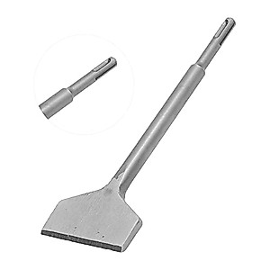 SDS Plus Chisel, Wide Tile Thinset Chisel Air Hammer Bits Wall Floor Scraper Round Shank Demolition Hammer Demolition Hammer 3in X 10in
