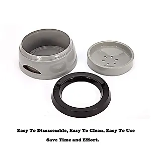 Love Dream No Spill Dog Water Bowl, No Drip Slow Water Feeder Dog Bowl No Slip Vehicle Carried Pet Water Dispenser 25 oz with Floating Disk Slow Drinking Bowl for Dogs Cats (Pink)