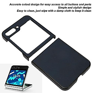 Shockproof Wear Resistant Phone Case for Samsung Galaxy Z fold 5 Case, Synthetic Leather Flip Phone Cover for Samsung Fold 5 (Two Color Blue Cowhide Grain)