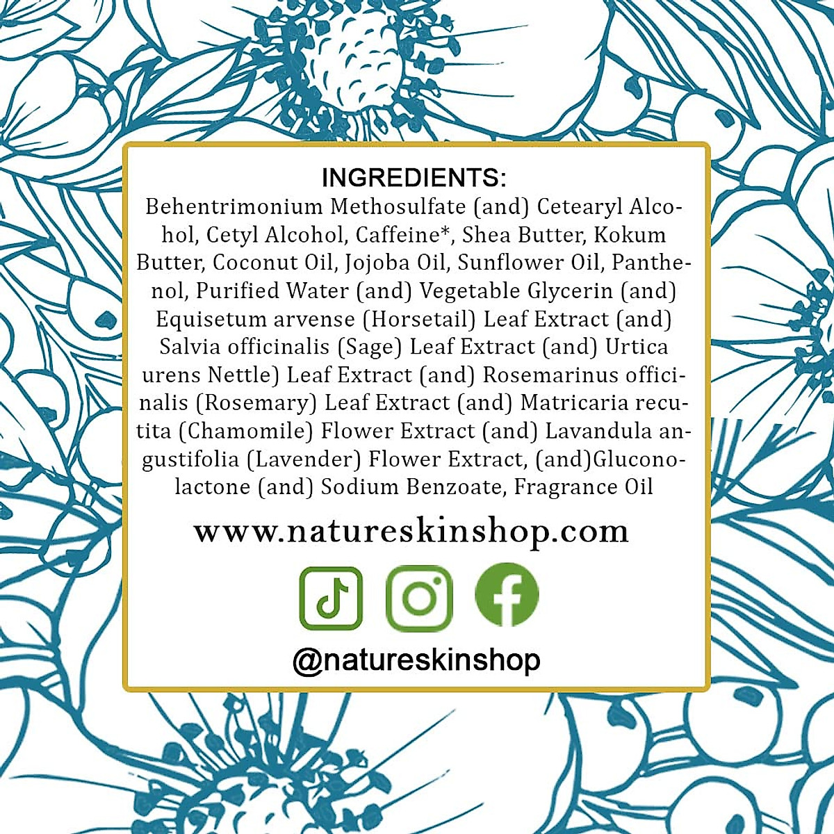 Nature Skin Shop Caffeine Solid Bar Energizing Hair Conditioner