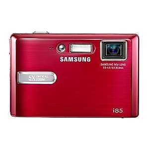 Samsung Digimax i85 8.2MP Digital Camera with 5x Optical Zoom (Red)