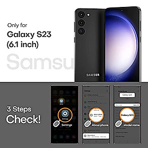 TOCOL for Samsung Galaxy S23 Case, with 2 Pack Screen Protector [Upgraded Full Camera Protection] [Military Grade Drop Tested] Translucent Matte Hard Back, Non-Slip Case for S23 6.1'', Frosted Black