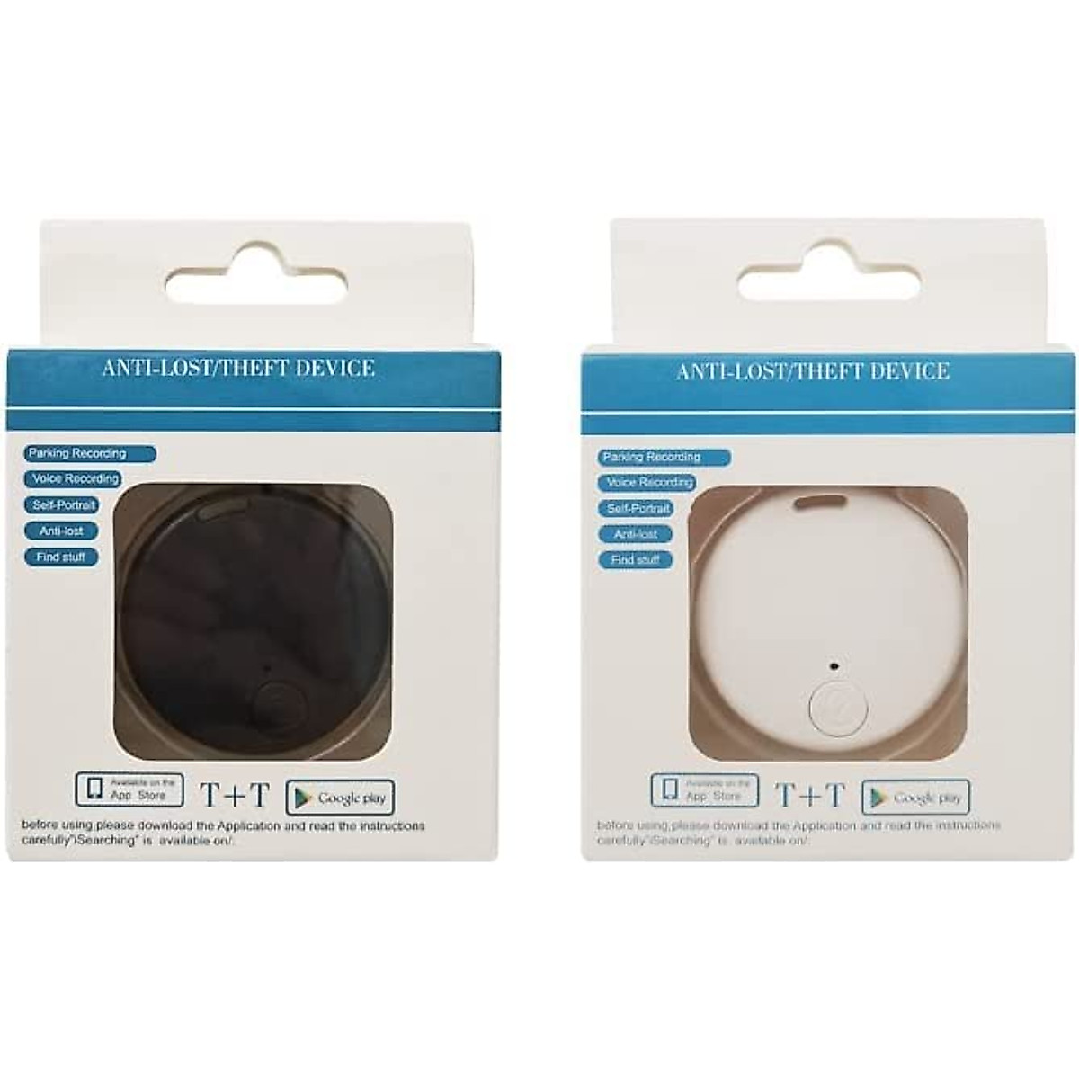 Mini Item Finder, Dog GPS Tracking Device, No Monthly Fee App Locator, 2023 Upgraded Portable Bluetooth Intelligent Anti-Lost Device for Luggages/Kid/Pet Bluetooth Alarms (1Pack, Black)