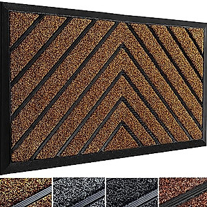ubdyo Extra Durable Door Mat - Dirt Trapping Welcome Mats - Non-Slip Door Mats - Low Profile Front Door Mat 30x17 - Doormat - Entryway - Door Mats