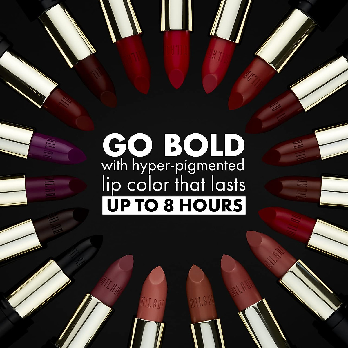 Milani Bold Color Statement Matte Lipstick - I Am Victorious (0.14 Ounce) Vegan, Cruelty-Free Bold Color Lipstick with a Full Matte Finish