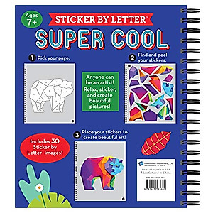 Brain Games - Sticker by Letter - 3 Sticker Books in 1 (30 Images to Sticker: In the Wild, Dinosaurs, Ocean Fun)