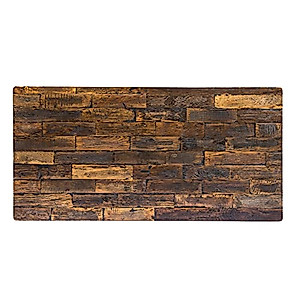 WOODCN Wood Table Top Universal 60x30 Inches,Old Elm,Garden Kitchen Dining Table Computer Desk Home Office