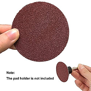 Saiper 35pcs 3 Inch 80 Grit Sanding Discs Roll Lock Aluminium Oxide Sanding and Grinding Discs for Surface Prep Strip Grind Polish Finish Burr Rust Paint Removal