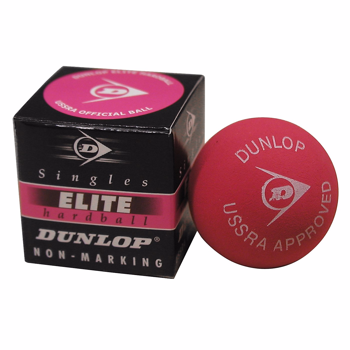 Dunlop Sports Squash Singles Hardball, White Dot, Box of 12