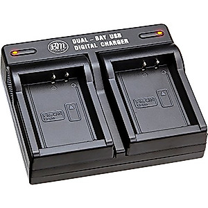 BM Premium LP-E10, LPE10 USB Dual Rapid Battery Charger for Canon EOS Rebel T3, T5, T6, T7, Kiss X50, Kiss X70, EOS 1100D, EOS 1200D, EOS 1300D, EOS 2000D Digital Cameras