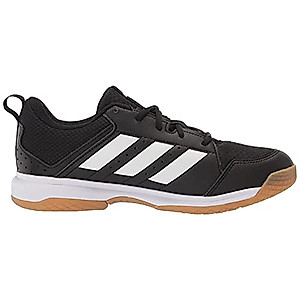 adidas Women's Ligra 7 Track and Field Shoe, Black/White/Black, 8