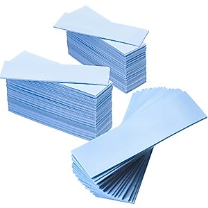 Outus 30 Pieces 2.6 x 0.8 Inch Silicone Thermal Pad Reusable Thermal Conductive Silicone Pad Each Thick for Gpu Heatsink CPU Chip Heat Conduction or LED Heat Conduction (Light Blue)