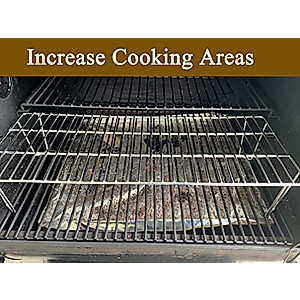 QuliMetal Grill Warming Rack for Green Mountain Grills Daniel Boone Pellet Grills, Stainless Steel, Replacement Parts for GMG-6008