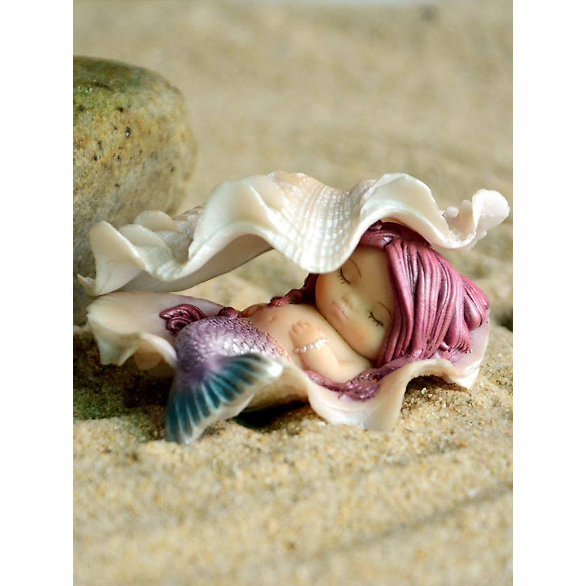 Gemmia Fairy Garden Mermaid Figurine- Praying Mermaid