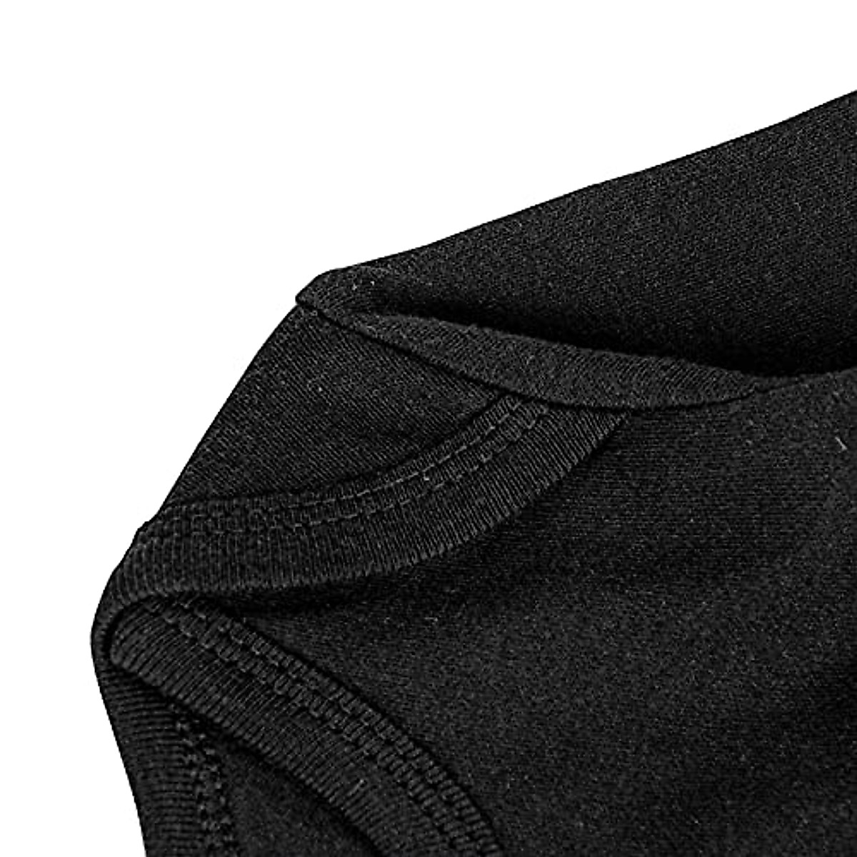 hibshaby Baby Bodysuit Long Sleeve -Toddler Bodysuits for Infant Unisex Boys Girls Black 9-12 Months