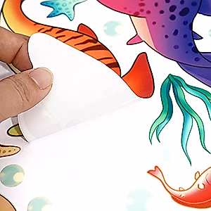 HUHUTU Kids Luminous Cartoon Wall Stickers Baby Nursery Children Decoration Decals Shark