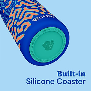 Ottle Cove Cruiser Stainless Steel Water Bottle - 24 oz Insulated Flask with Leak Proof Lid BPA-Free - Reusable Gym Water Bottle for Travel, Camping & Sports - Synapse Loop