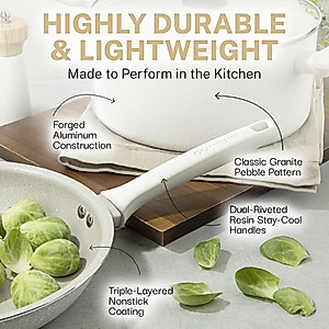 Granitestone 10 Inch Non Stick Frying Pans Nonstick Frying Pan for Cooking, Nonstick Skillet, Oven Safe Skillet Fry Pan, Nonstick Pan, Healthy and Non Toxic, Non Stick Pan, Dishwasher Safe