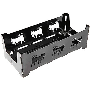 FantasyDay Mini Raclette Set,Portable Foldable Non Stick Rotaster Baking Tray Stove Set,Suitable for Cheese, Meat, Fish, and Vegetables(not included candles)