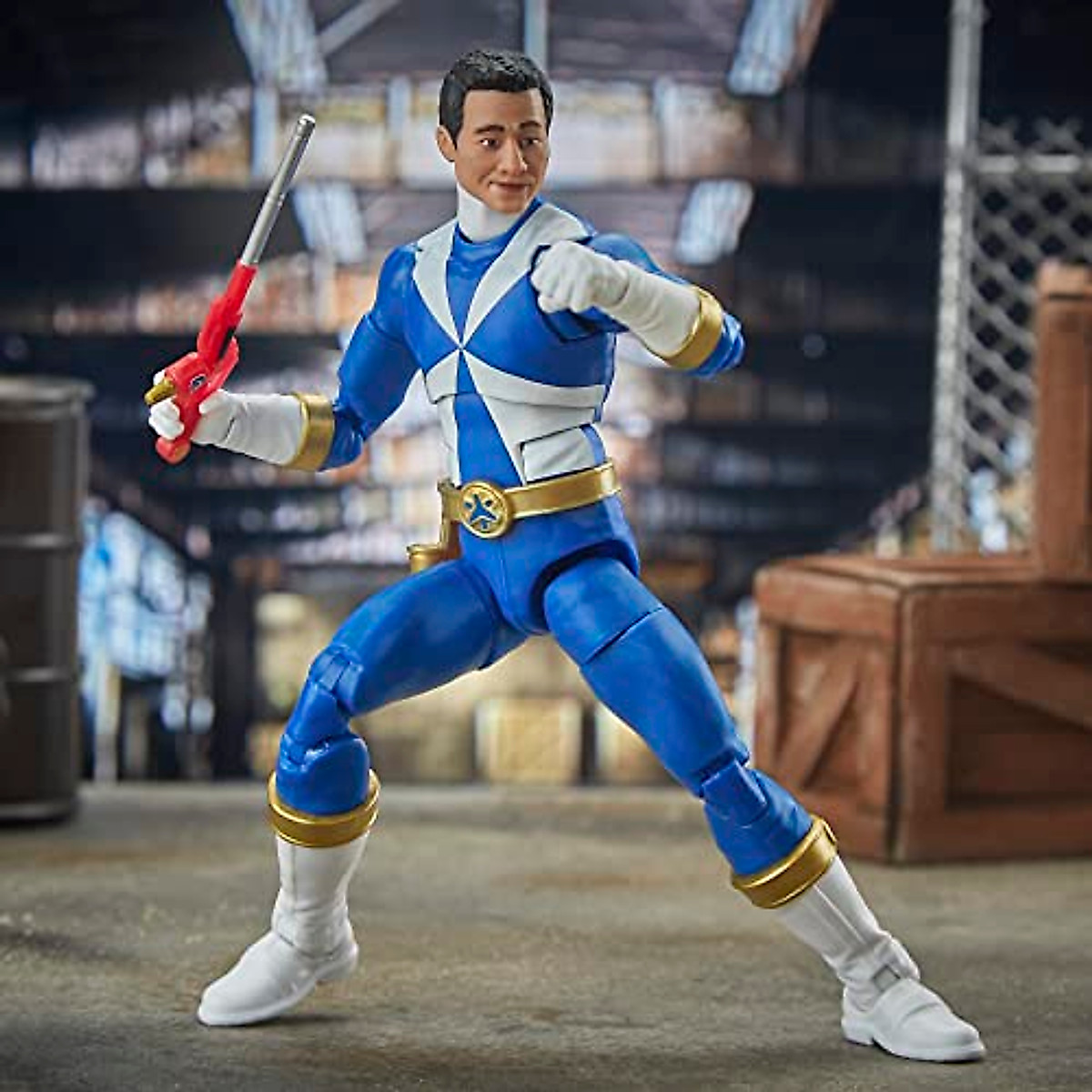 Power Rangers Lightning Collection Lightspeed Rescue Blue Ranger 6-Inch Premium Collectible Action Figure Toy with Accessories, Kids Ages 4 and Up