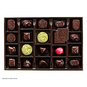 Godiva Chocolatier Dark Chocolate Gift Box, 22 Count, 1 oz