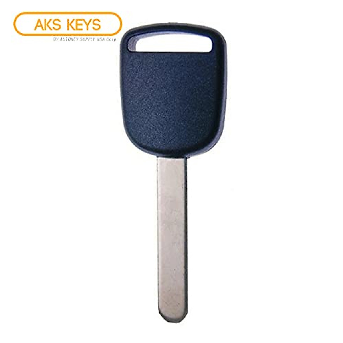 AKS Keys New Uncut Blank Chipped Transponder Key Compatible with Honda ID13 Chip "F" HO01-PT