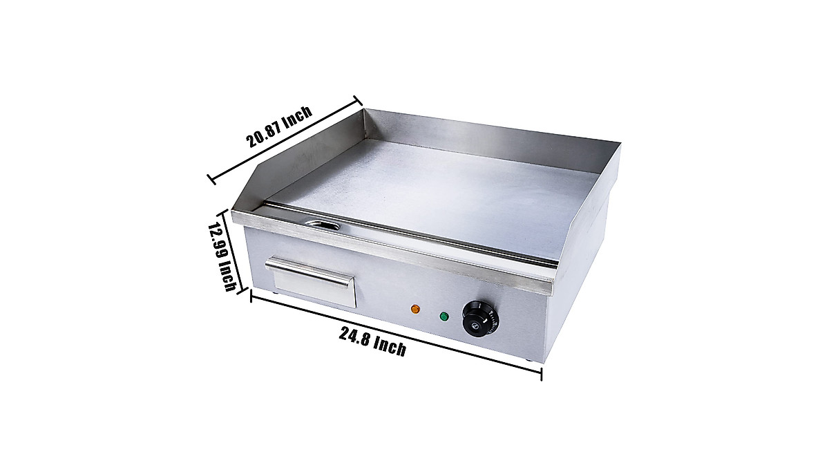 TBVECHI Electric Griddle Cooktop - 3000W Versatile BBQ Grill