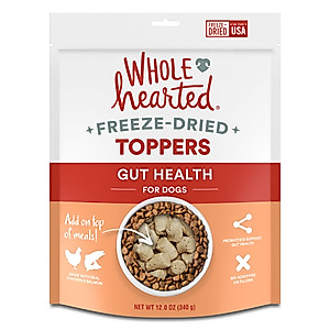 WholeHearted Freeze-Dried Gut Health Dog Food Toppers 12 oz.