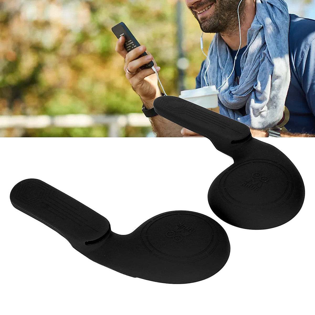 Silicone Ear Muffs for 2 VR Headset, Headphone Extension Cover, Enhancing Sound Solution for 2(Black)