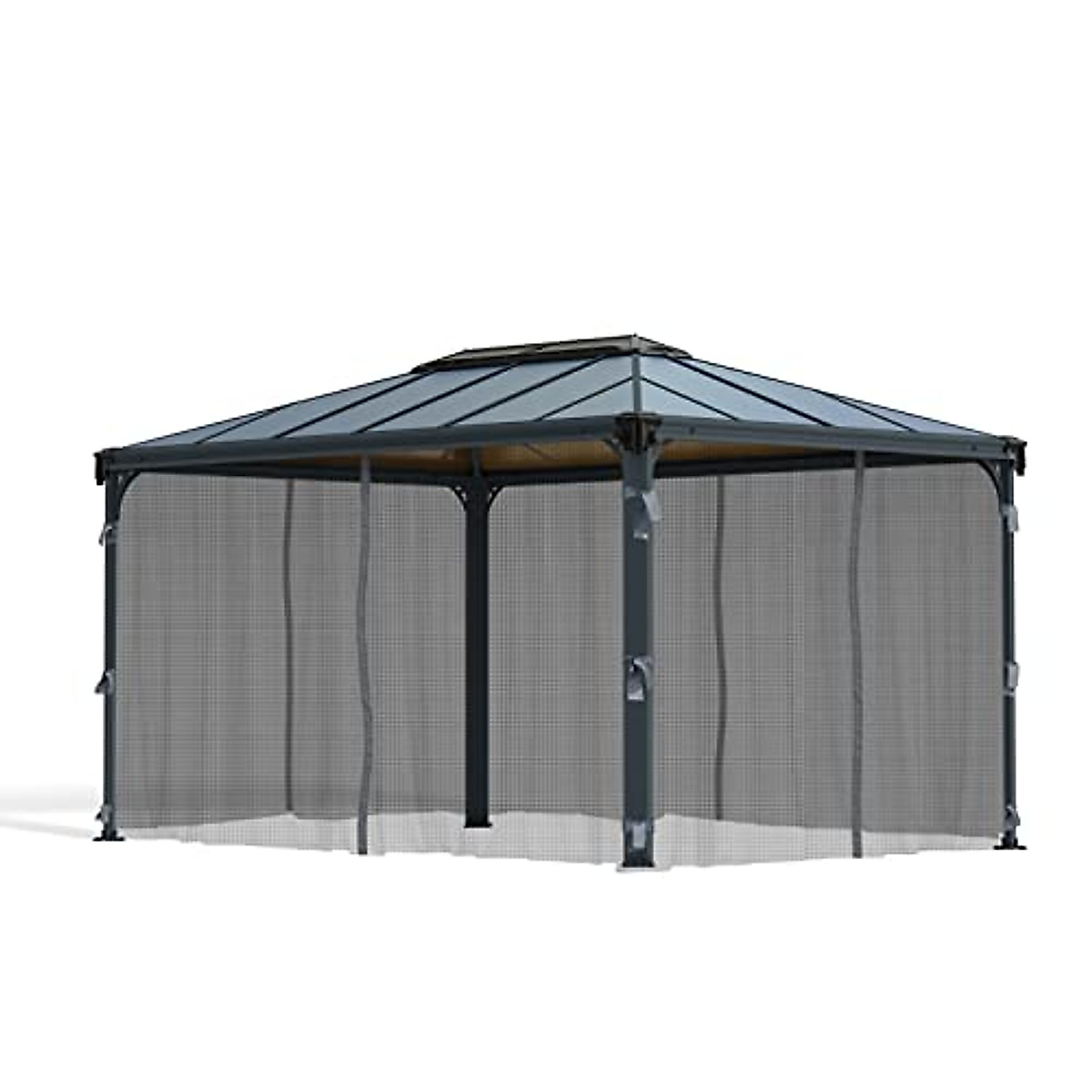 Palram - Canopia Martinique 4300 Gazebo Netting Set, Gray - 4 Piece